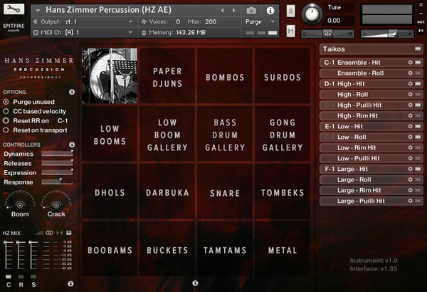 Hans Zimmer Percussion Professional – Epic Cinematic Percussion VST ...